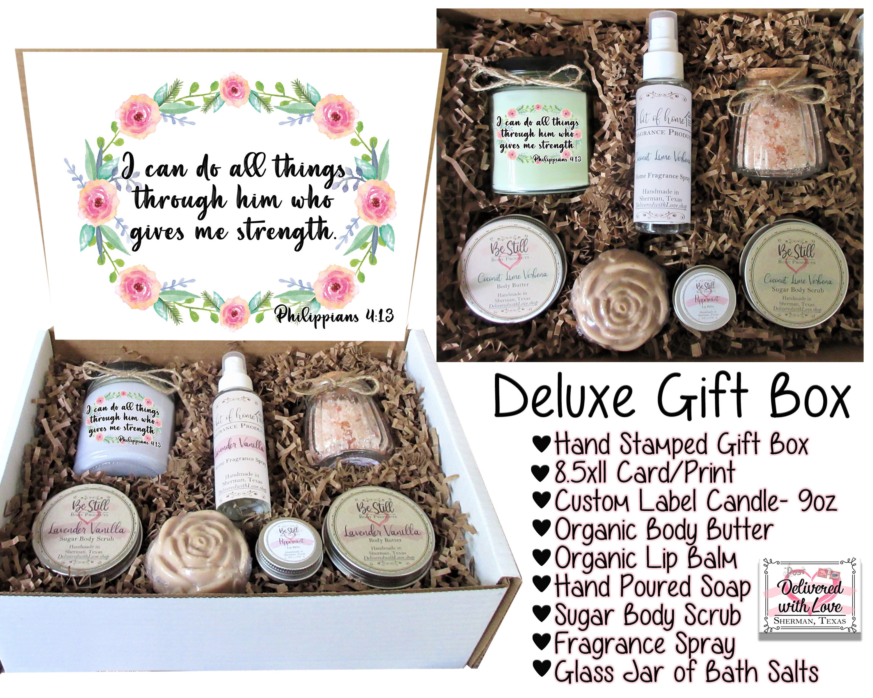 Christian Gift Box Philippians 4:13 I Can Do All Things Self Care Gift ...