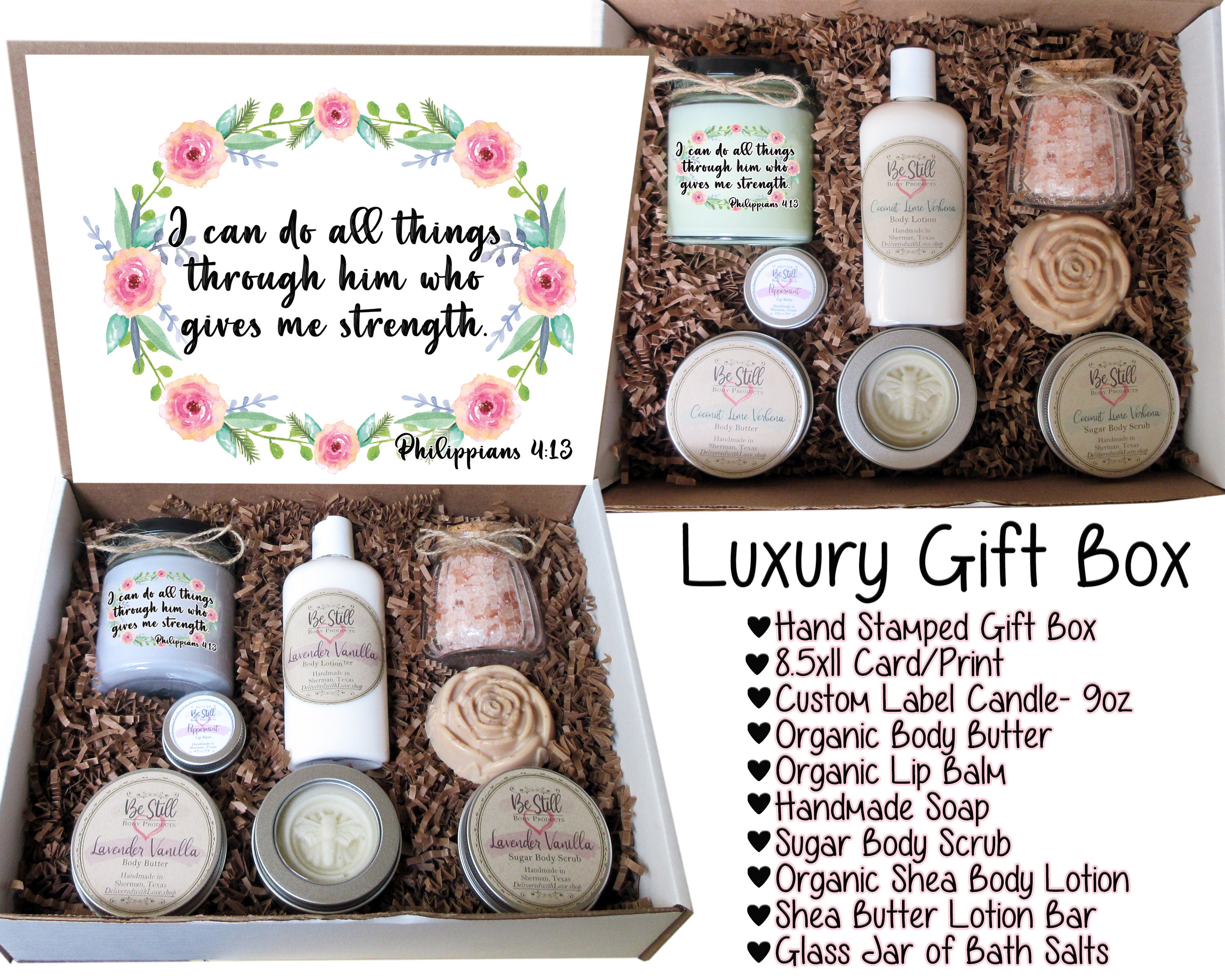 Christian Gift Box Philippians 4:13 I Can Do All Things Self Care Gift ...