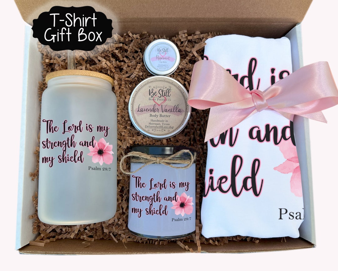 Christian Gift Box Psalm 28:7 the Lord is My Strength and Shield Custom ...