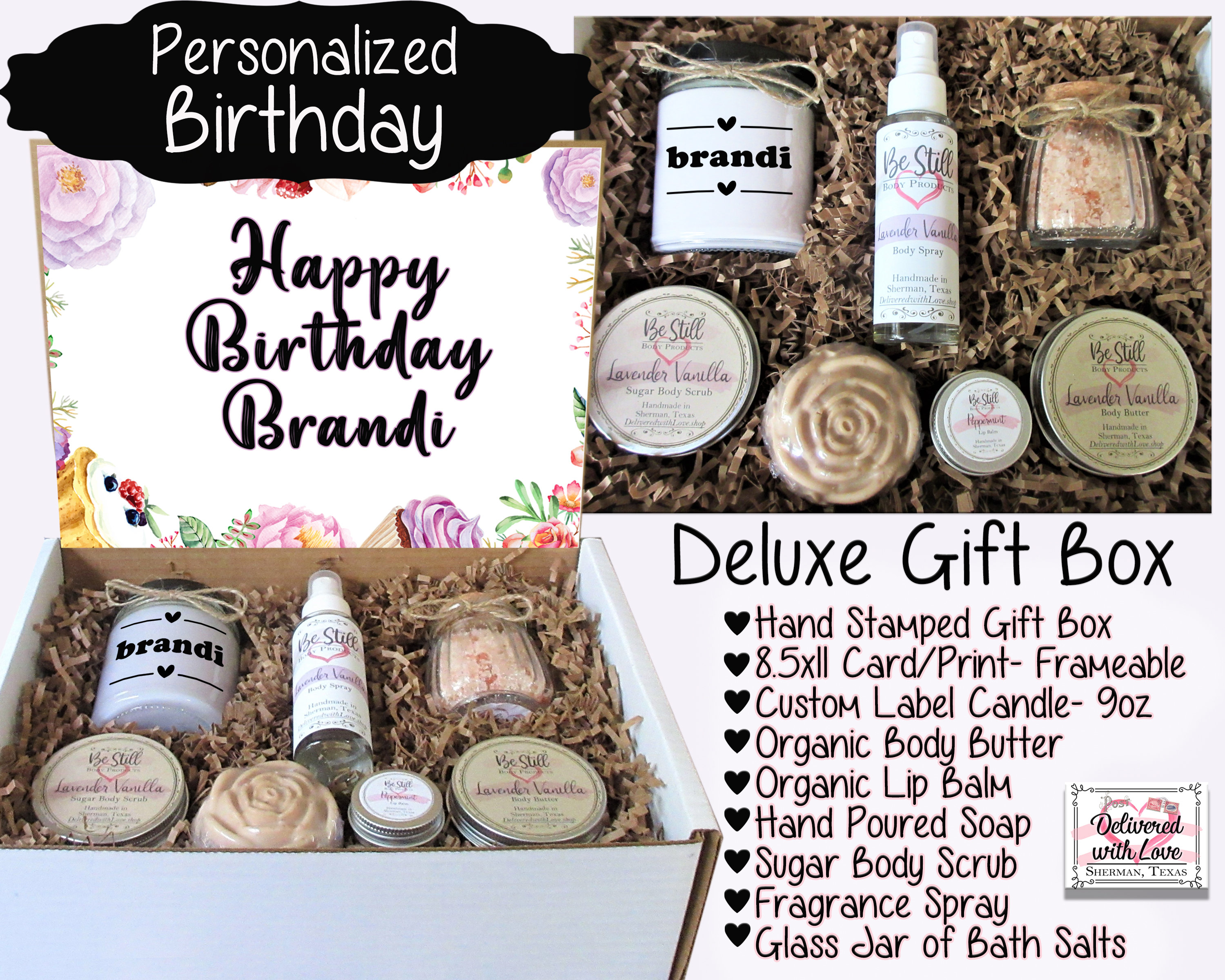 Custom Spa Gift Box Self Care Gift Box Personalized Care Package ...