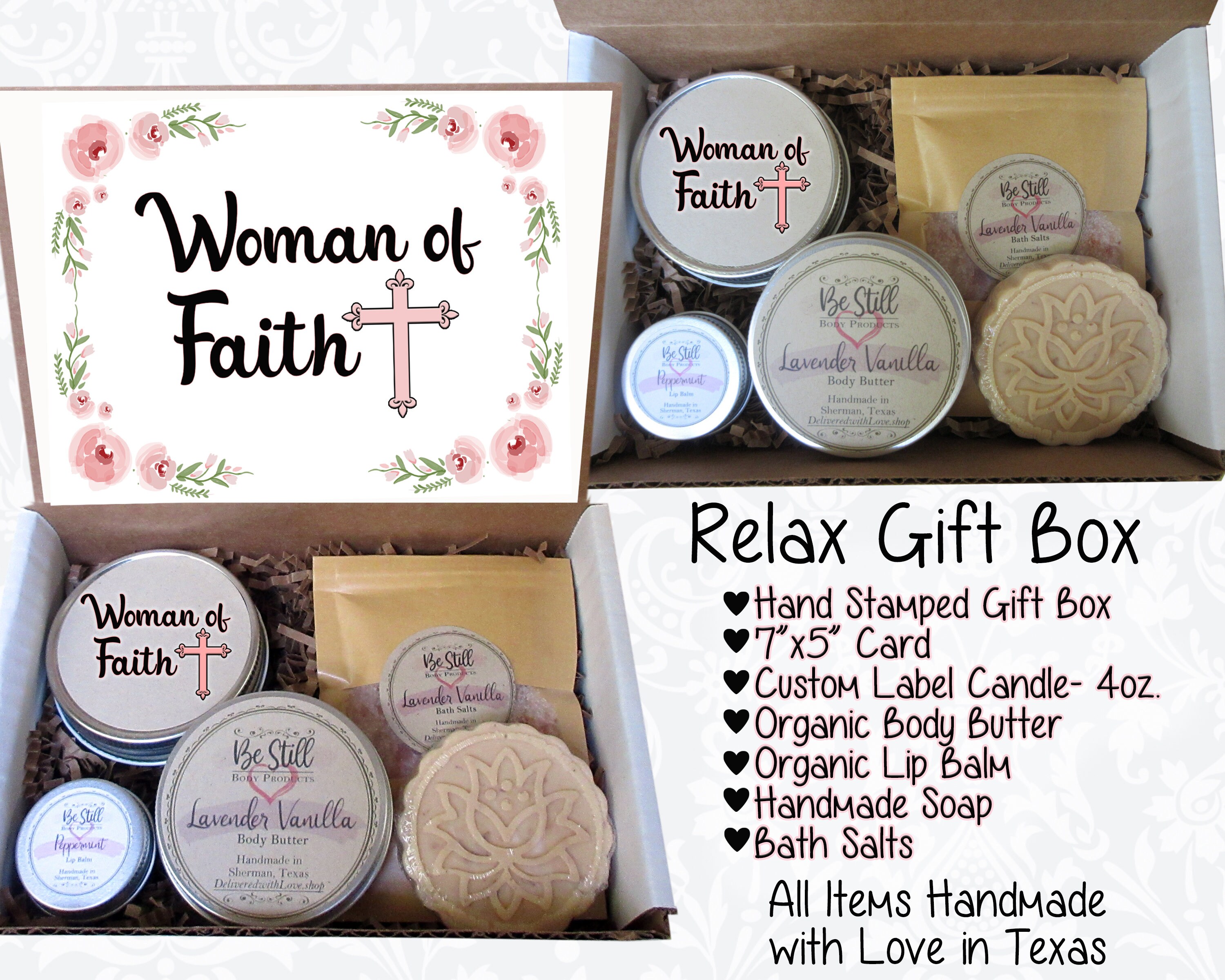 Woman of Faith | Personalized Gift Box | Christian Gifts | Self Care ...