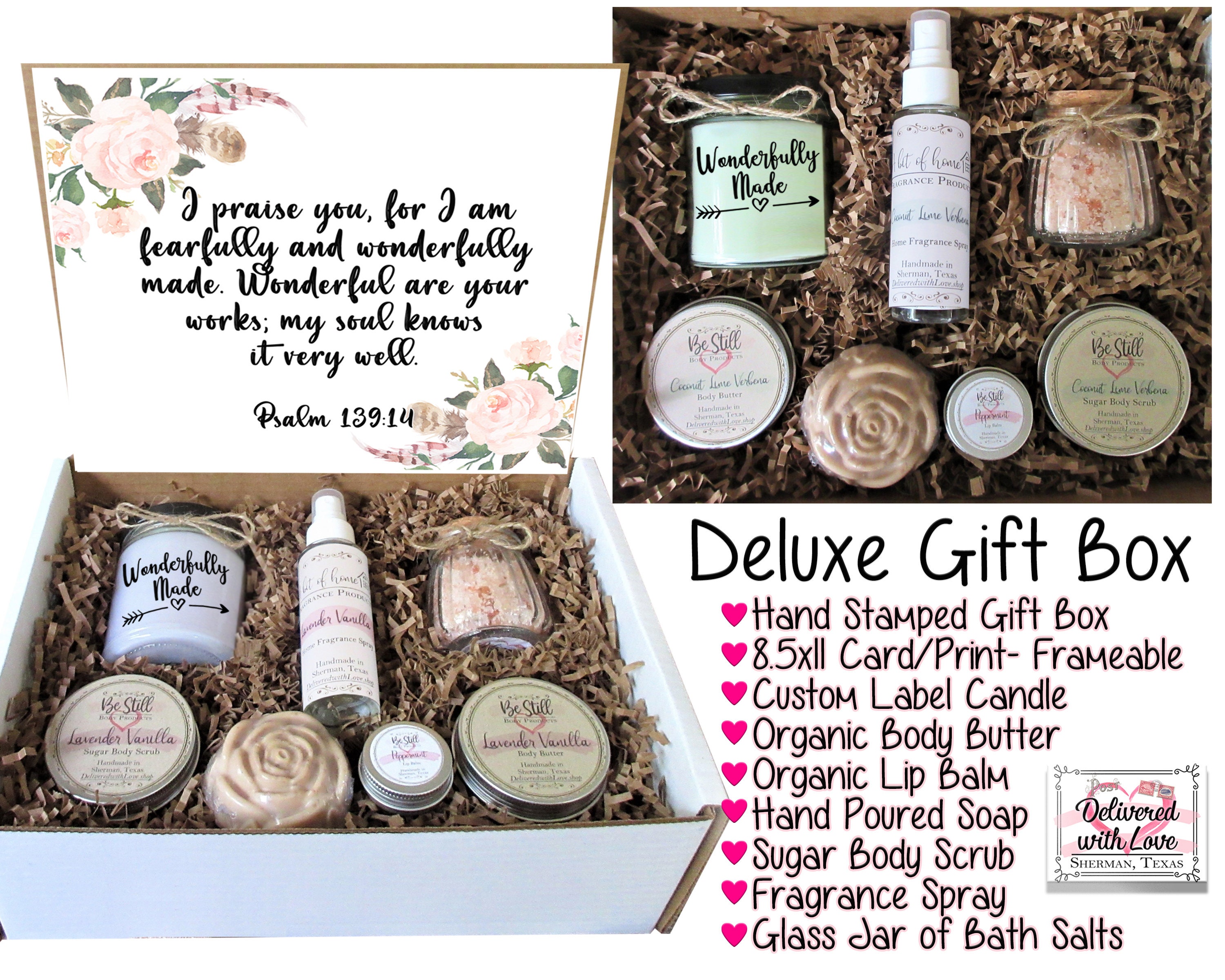 CHRISTIAN GIFT Box | Psalm 139:14 | Personalized Gift Box | Christian ...