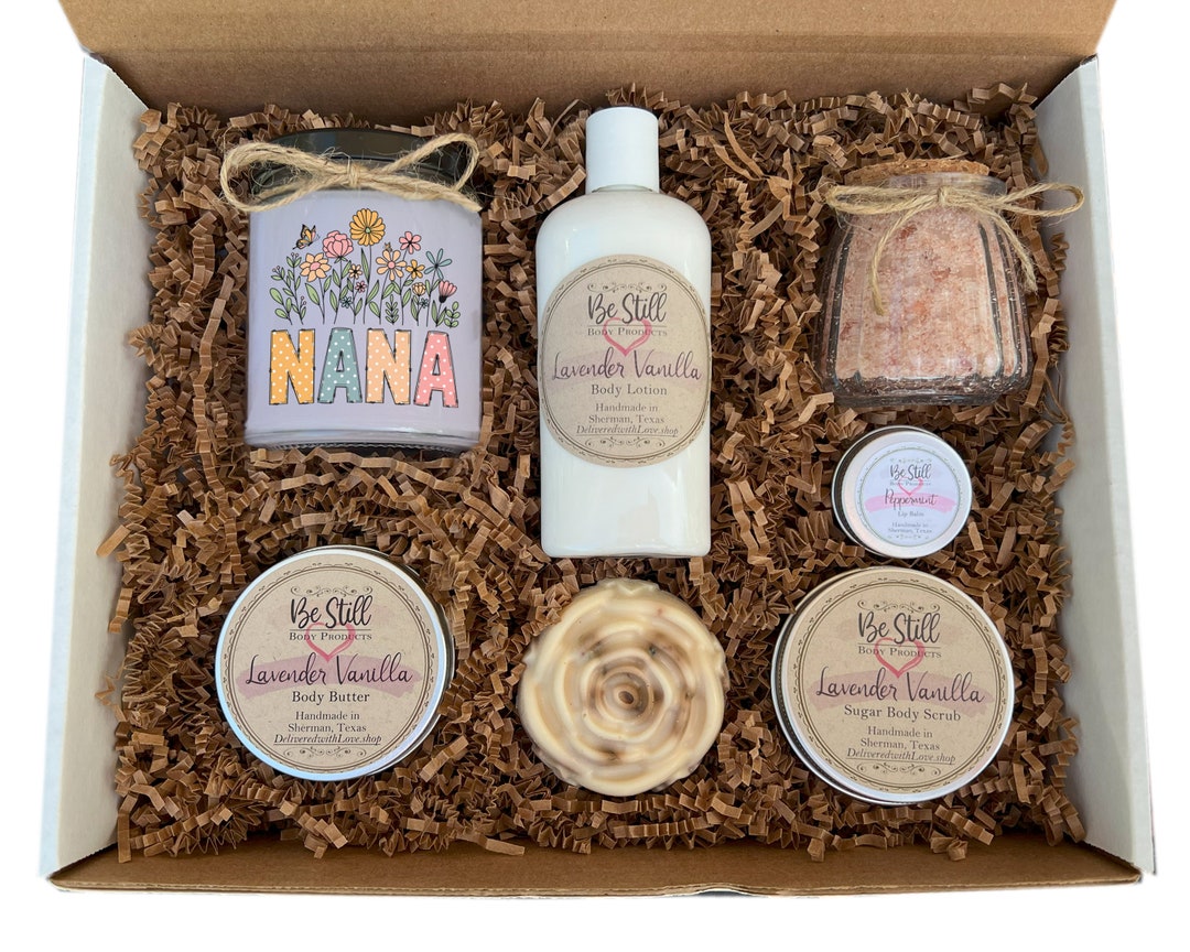 Nana Spa Box | for You or a Gift | Custom Gift Box | Self Care Gift Box ...