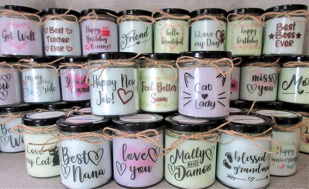 Custom Candles Personalized Candles Highly Scented - Etsy