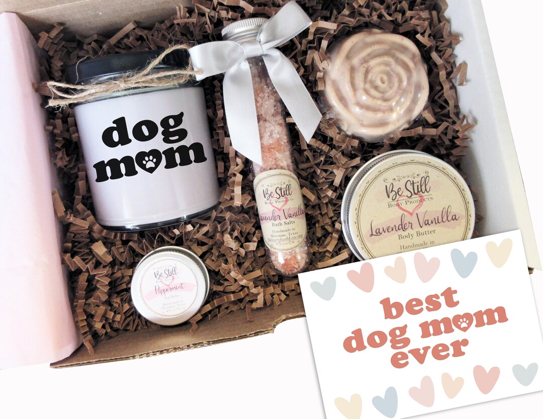 Best Dog Mom Ever Gift Box | Dog Lover Care Package | Self Care Gift ...