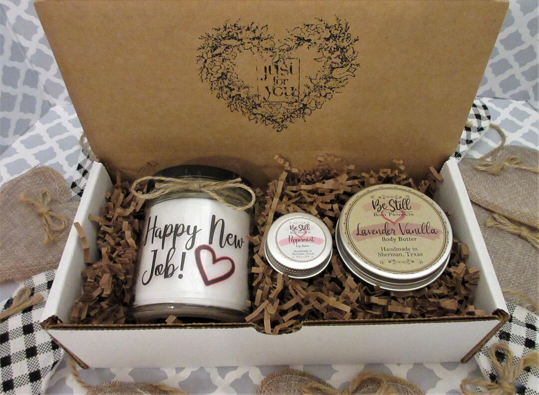 HAPPY NEW JOB Gift | Self Care Gift Box | Congrats Gift Box ...