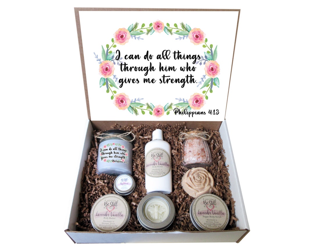 Christian Gift Box | Philippians 4:13 | I Can Do All Things | Self Care ...