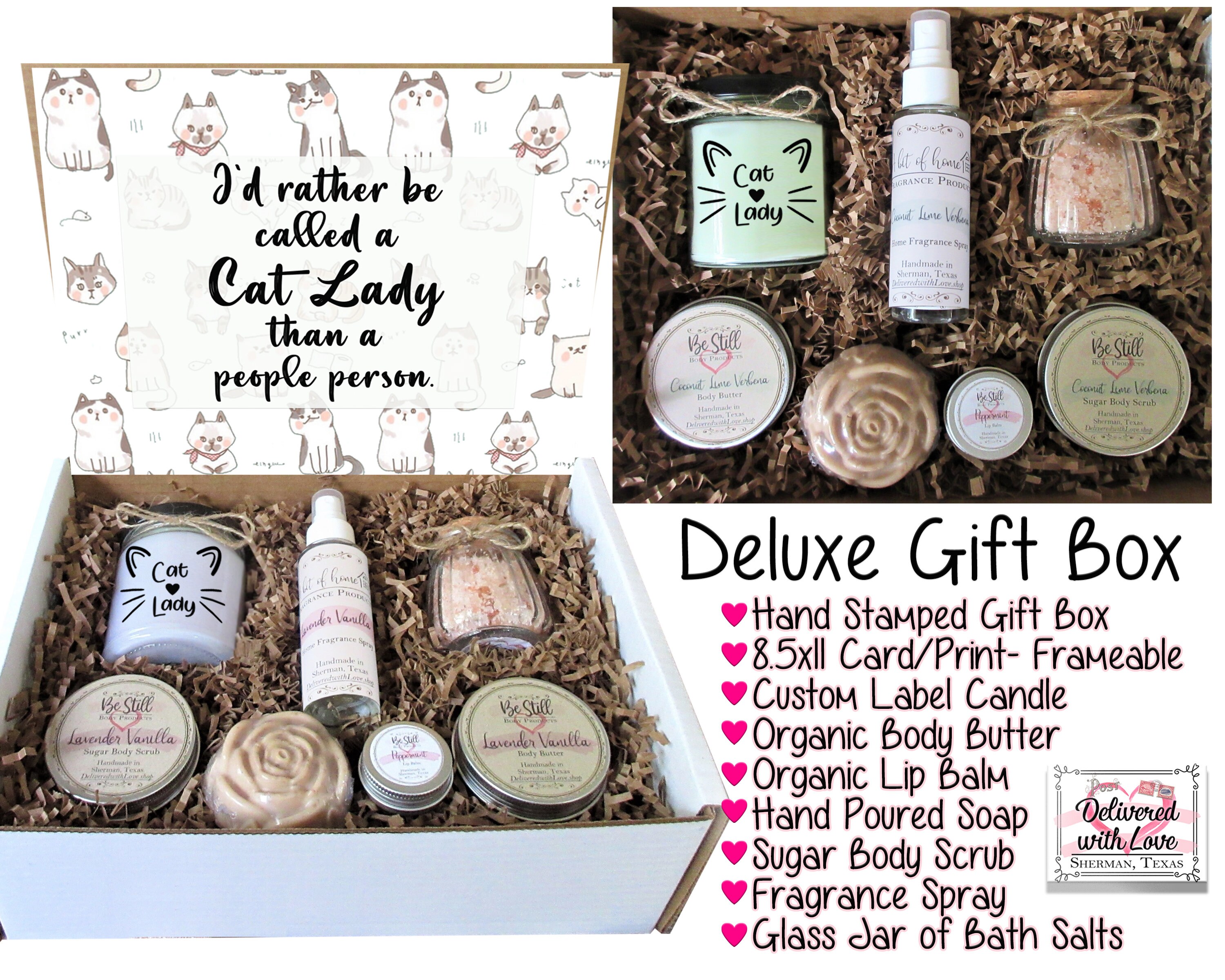 CAT LADY Gift Box | Self Care Gift Box | Personalized Gift Box | Care ...