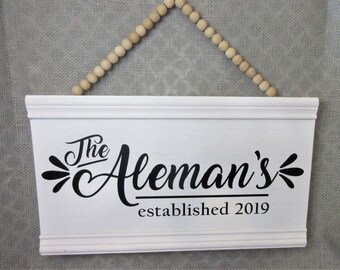 Wood Bead Sign - Etsy