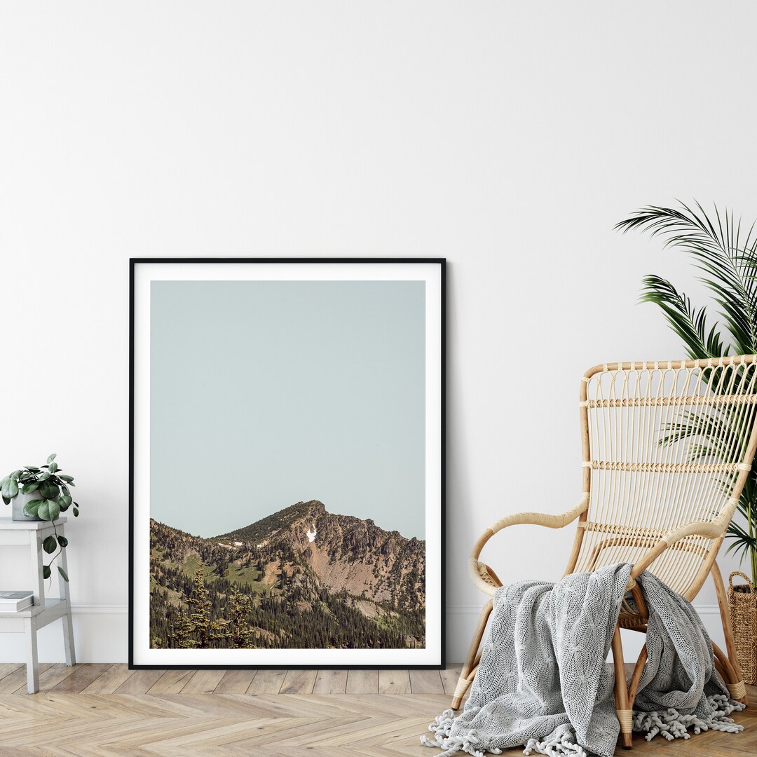 Minimal Nature Photo, Desert Mountain Print, Mountain Print, Digital ...