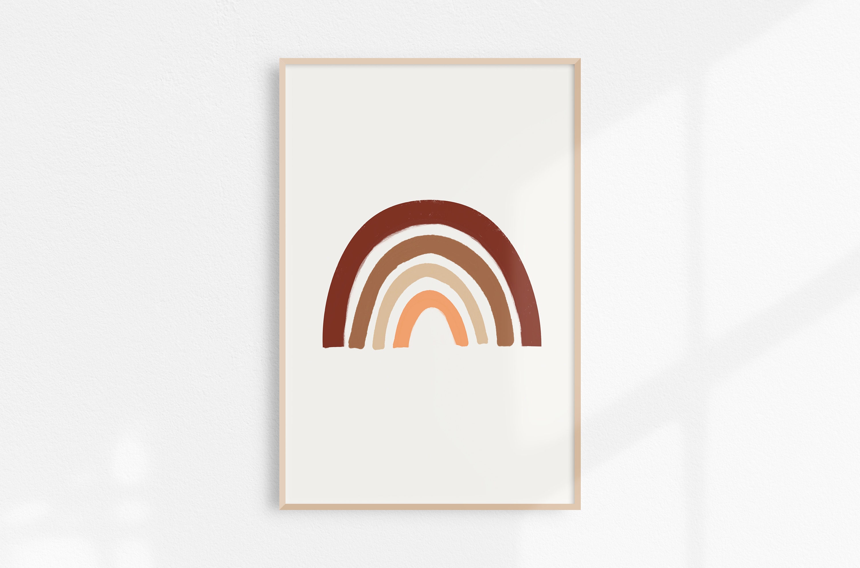 Boho Rainbow, Boho Art Print, Mid Century Modern Art, Mid Century ...