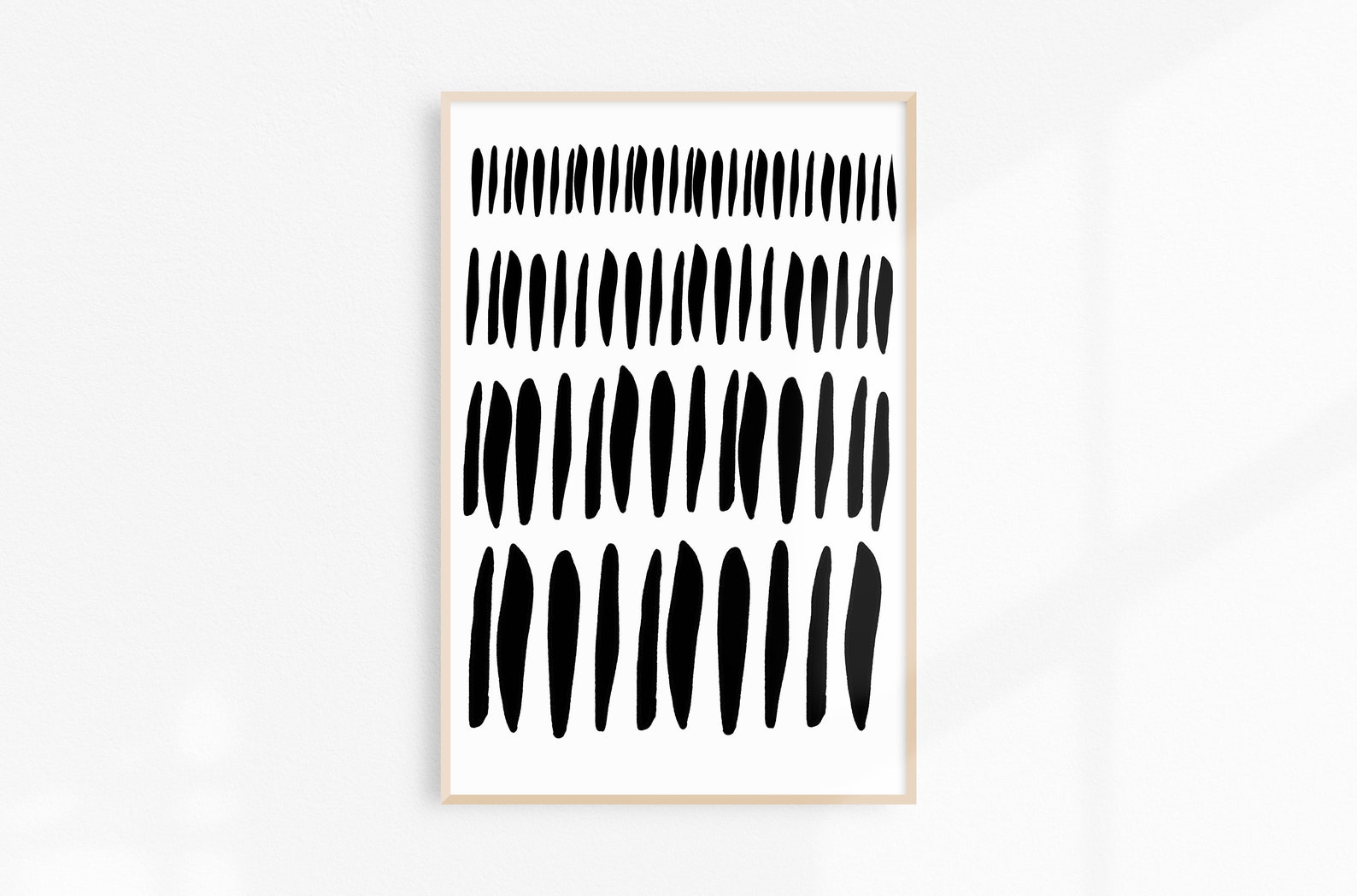 Abstract Lines, Abstract Art Print, Geometric Wall Art, Mid Century ...
