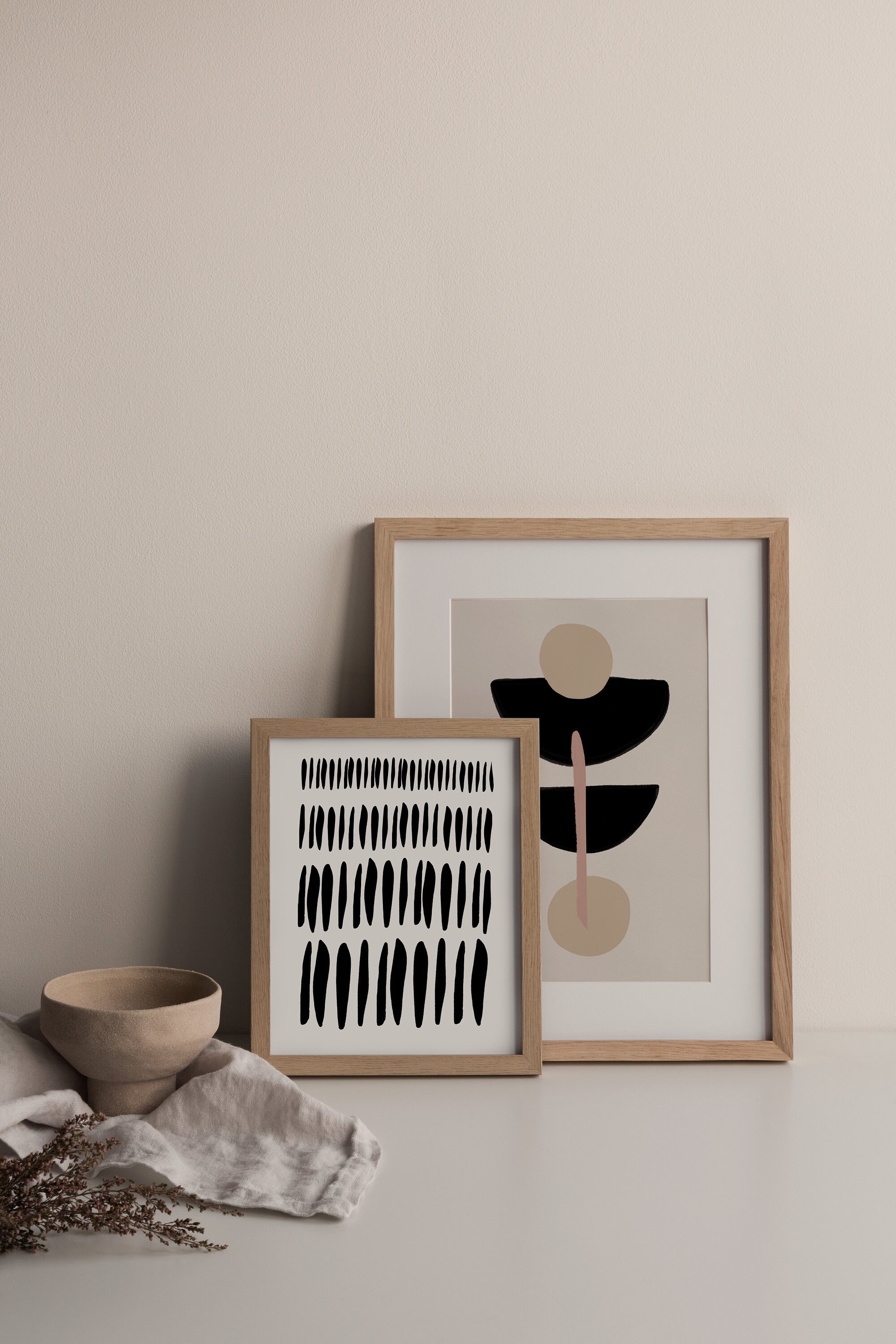 Abstract Lines Abstract Art Print Geometric Wall Art Mid - Etsy