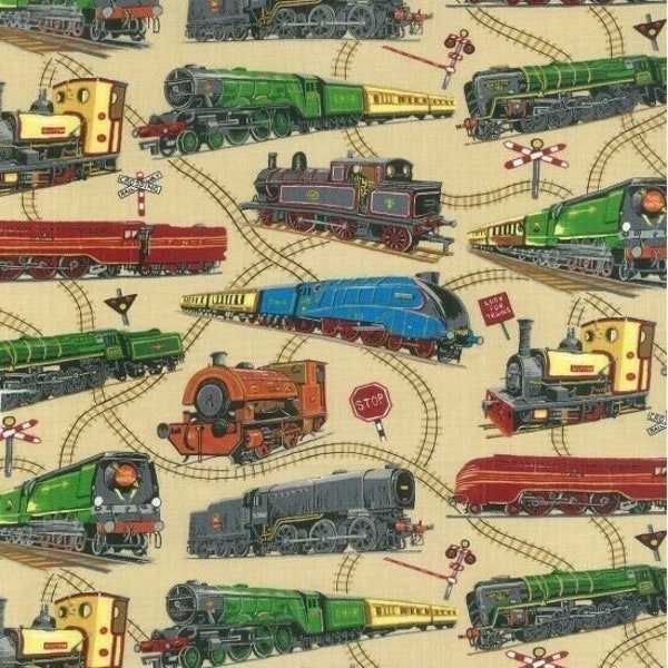 Train Fabric - Etsy