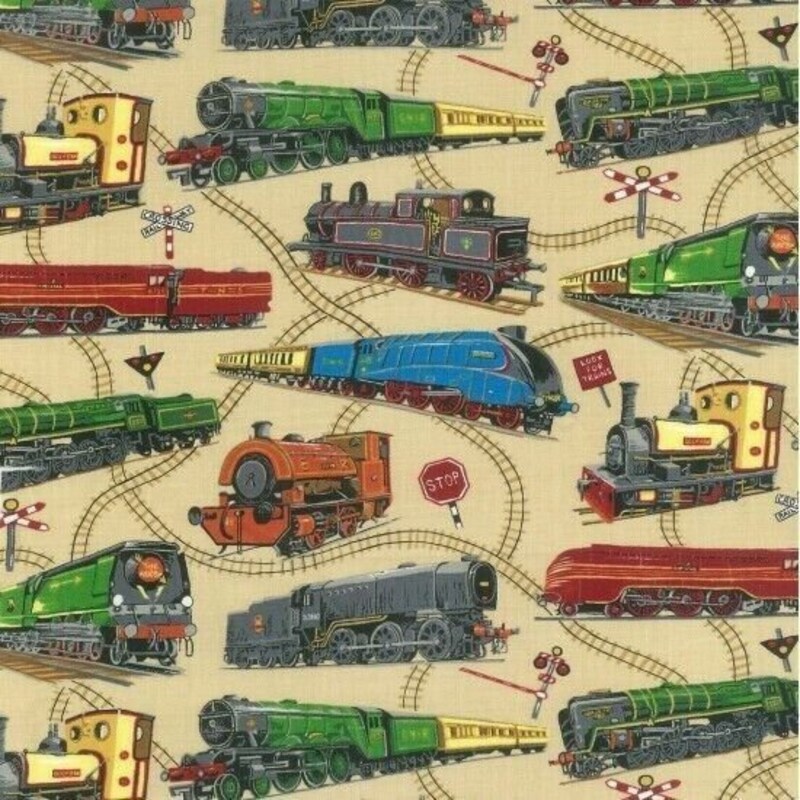Train Fabric - Etsy