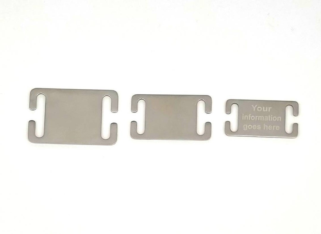 Personalised Dog Tags Engraved Stainless Steel Slide on Collar Tags ...