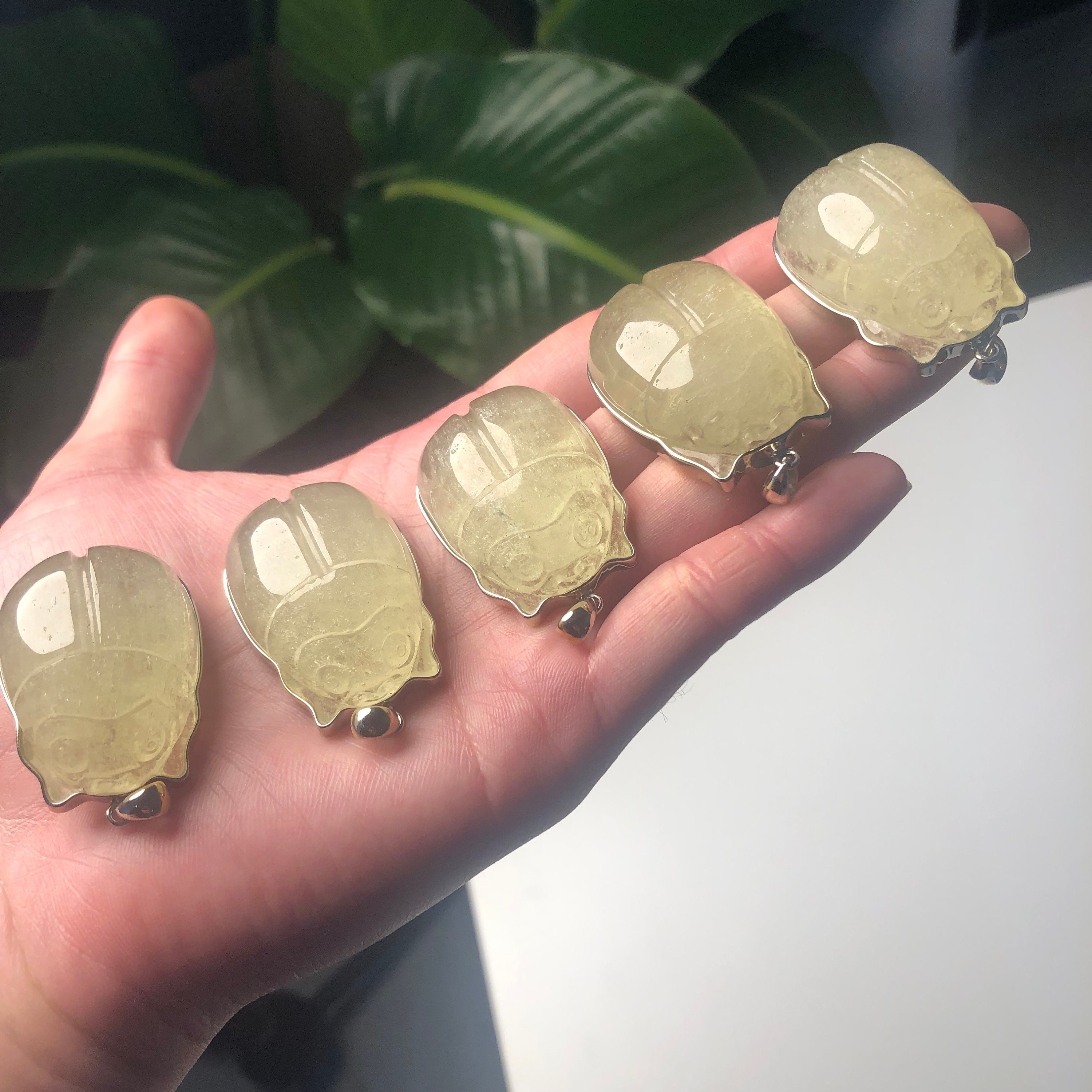 Libyan Desert Glass Scarabs | Gold Tektite | Sacred Scarabs | 925 ...