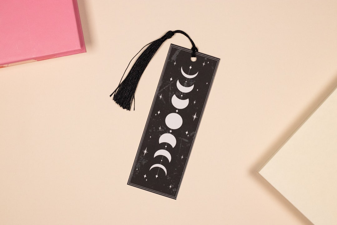 Moon Phases Bookmark | Spiritual Dark Magic Gift | Gothic Witch ...