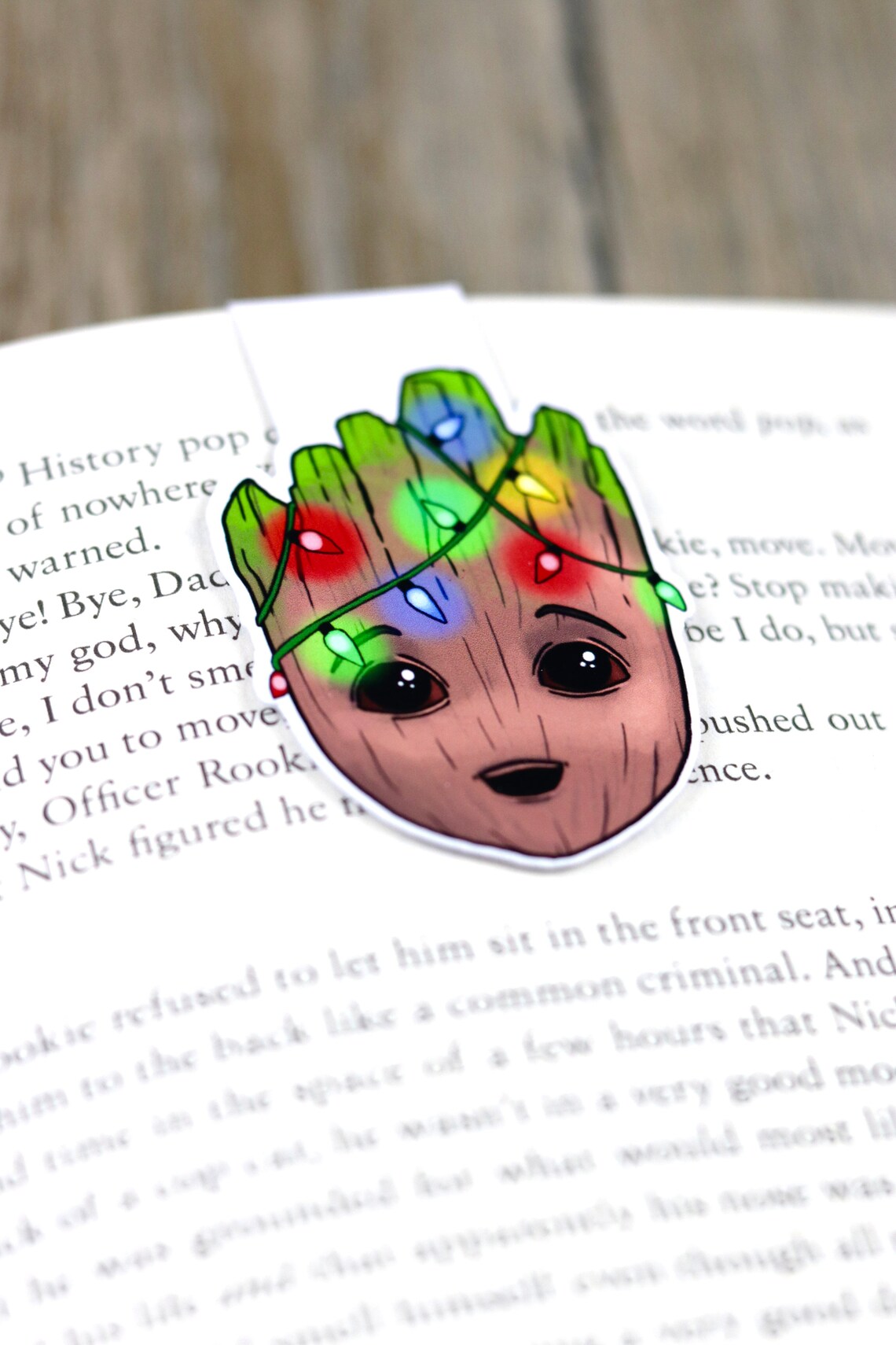 Cute Baby Groot Inspired Magnetic Bookmark Guardians of the - Etsy