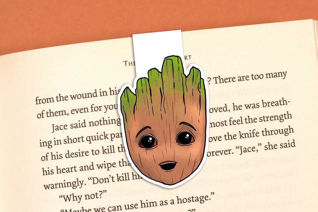 Baby Groot Magnetic Bookmark: Guardians of the Galaxy Bookish Gift - Etsy