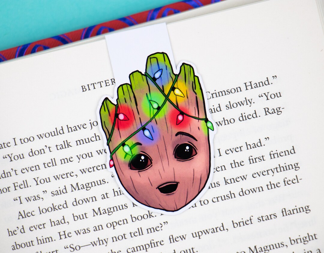 Baby Groot Magnetic Bookmark: Guardians of the Galaxy Christmas Lights ...