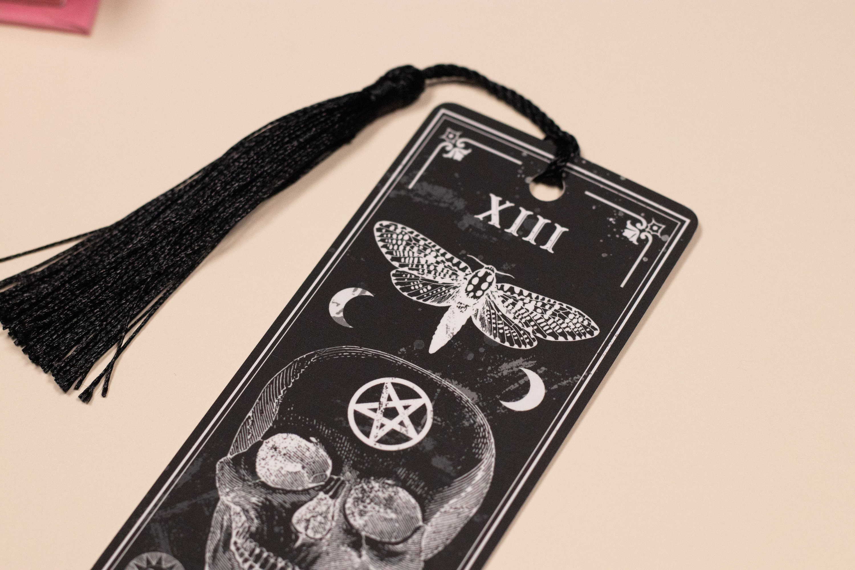Tarot Card Bookmark | Dark Academia Skull Death Tarot | Magic Witch ...