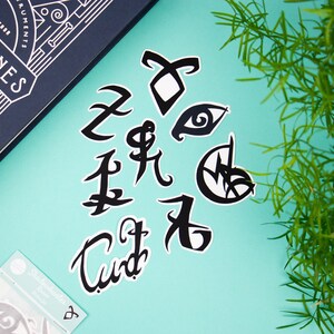 Shadowhunters Stickers Pack of 8 Rune Stickers Sticker - Etsy UK