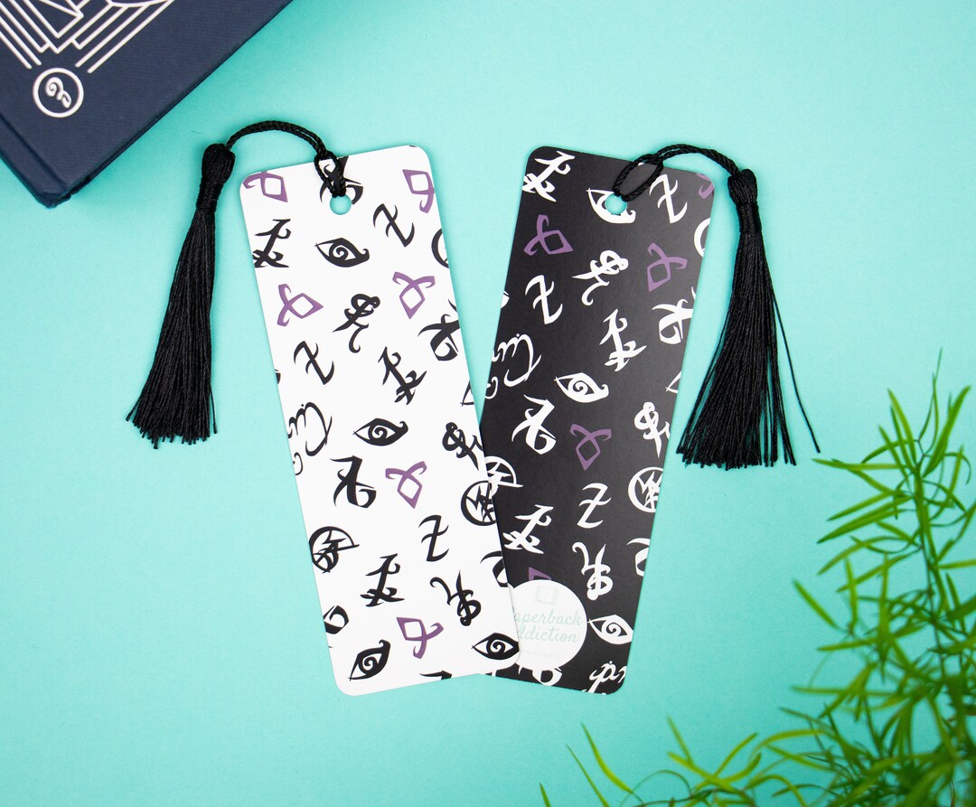 Shadowhunters Rune Bookmark Double Sided Shadowhunters Gift Stocking ...
