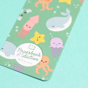Cute Sea Creature Bookmark Whale Lover Gift Ocean Bookmark - Etsy