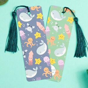 Cute Sea Creature Bookmark Whale Lover Gift Ocean Bookmark - Etsy
