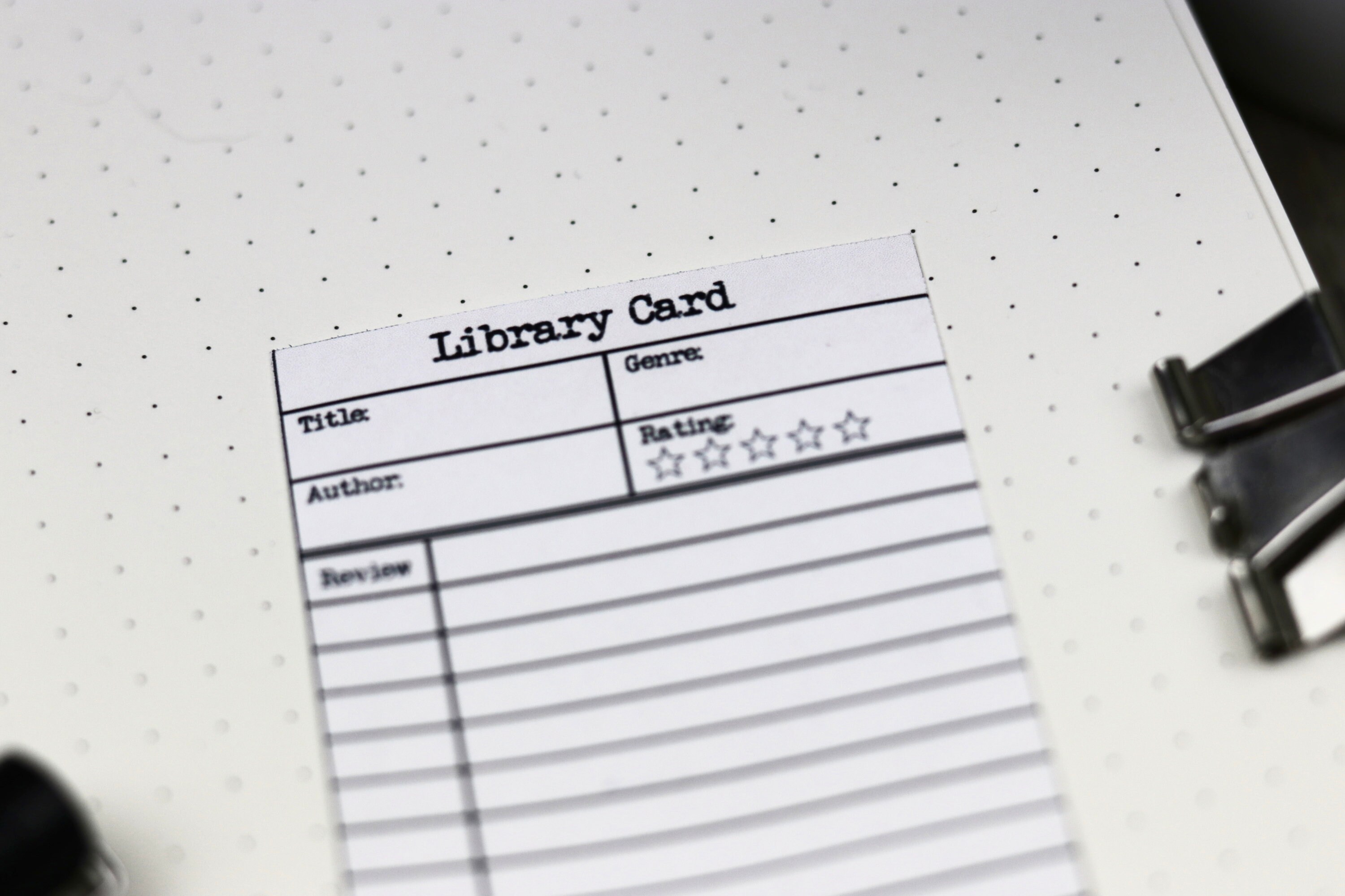 Library Card Journal Stickers Book Review Sticker Book - Etsy