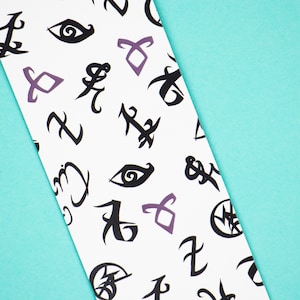 Shadowhunters Rune Bookmark Double Sided Shadowhunters Gift Stocking ...