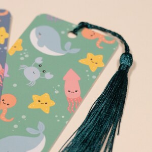 Cute Sea Creature Bookmark | Whale Lover Gift | Ocean Bookmark With ...