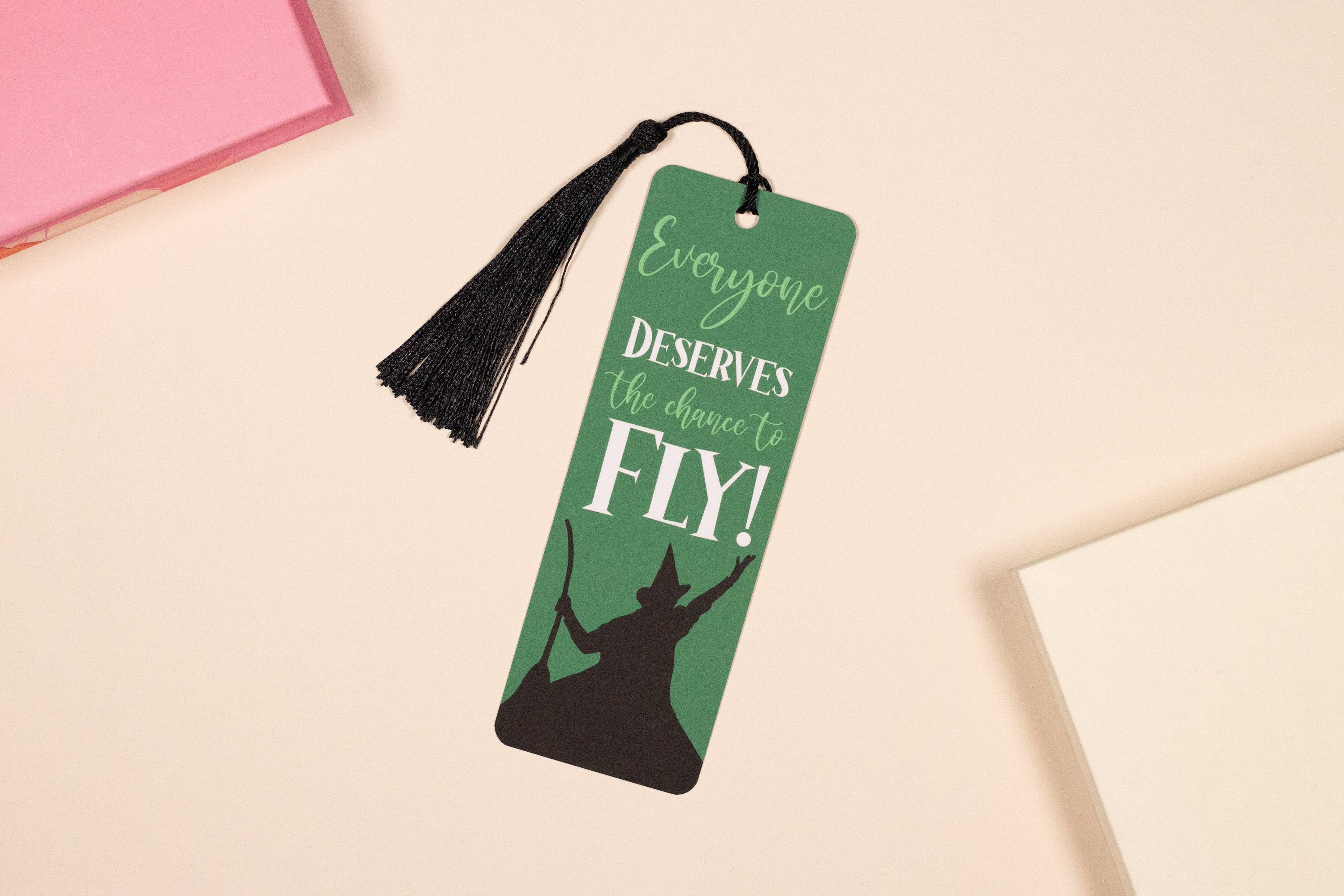 Wicked Inspired Bookmark | Musical Theatre Gift | Defying Gravity Green ...