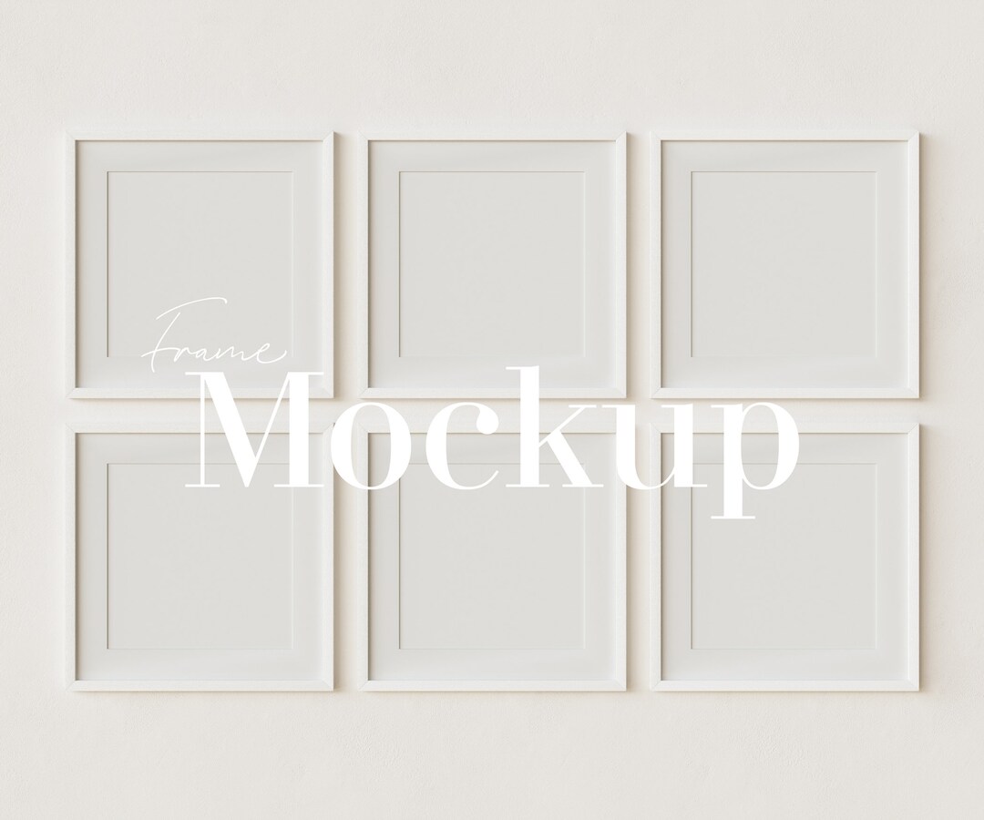 Mockup Frame,digital Frames,set of 6 Frames,set of 6 Mockup,frame ...