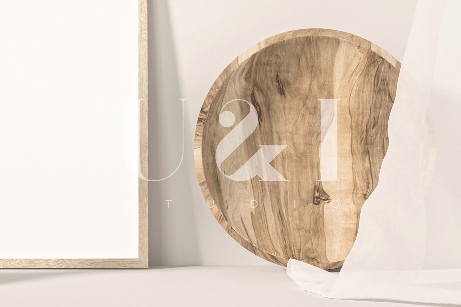 Boho Wood Frame Mockup Realistic Home Frame Mockup Blank - Etsy