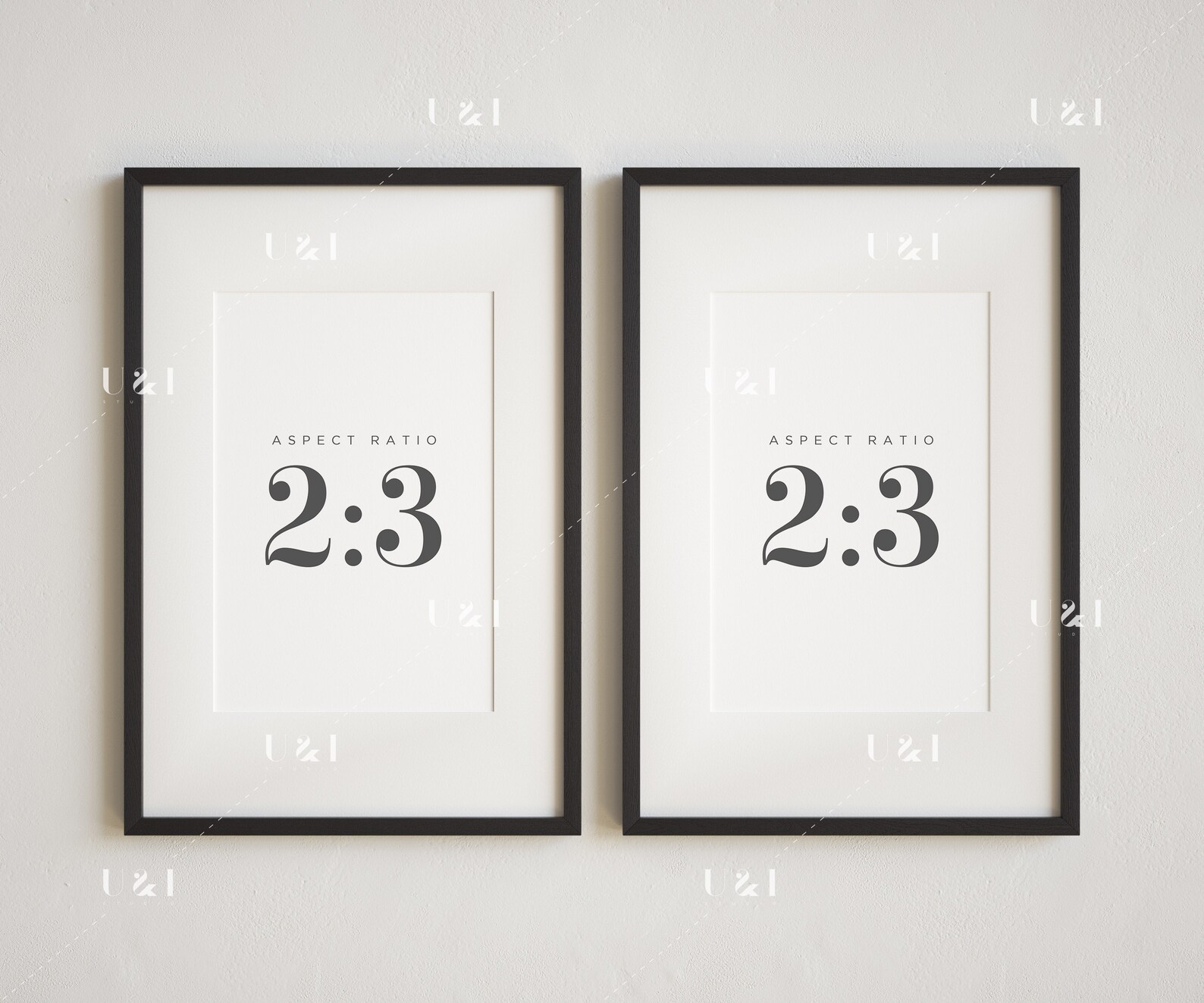 2x3 Ratio Mockup Gallery Wall Frame Mockup Two Mockup Frame - Etsy