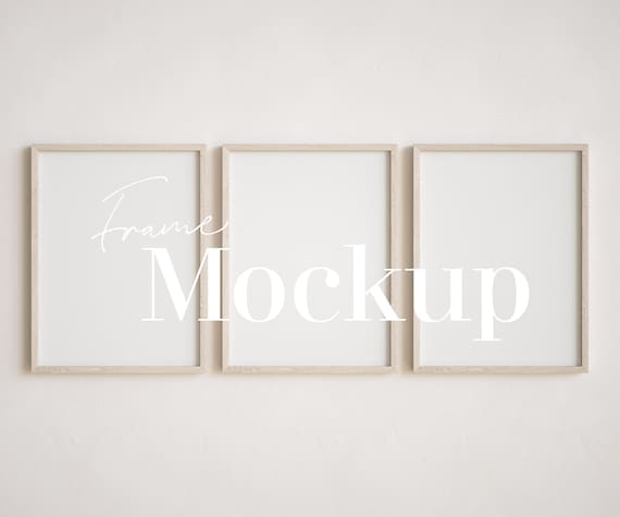 Set of 3 Frame Mockups 3:4 Ratio 12x16 18x24 Portrait Frame | Etsy
