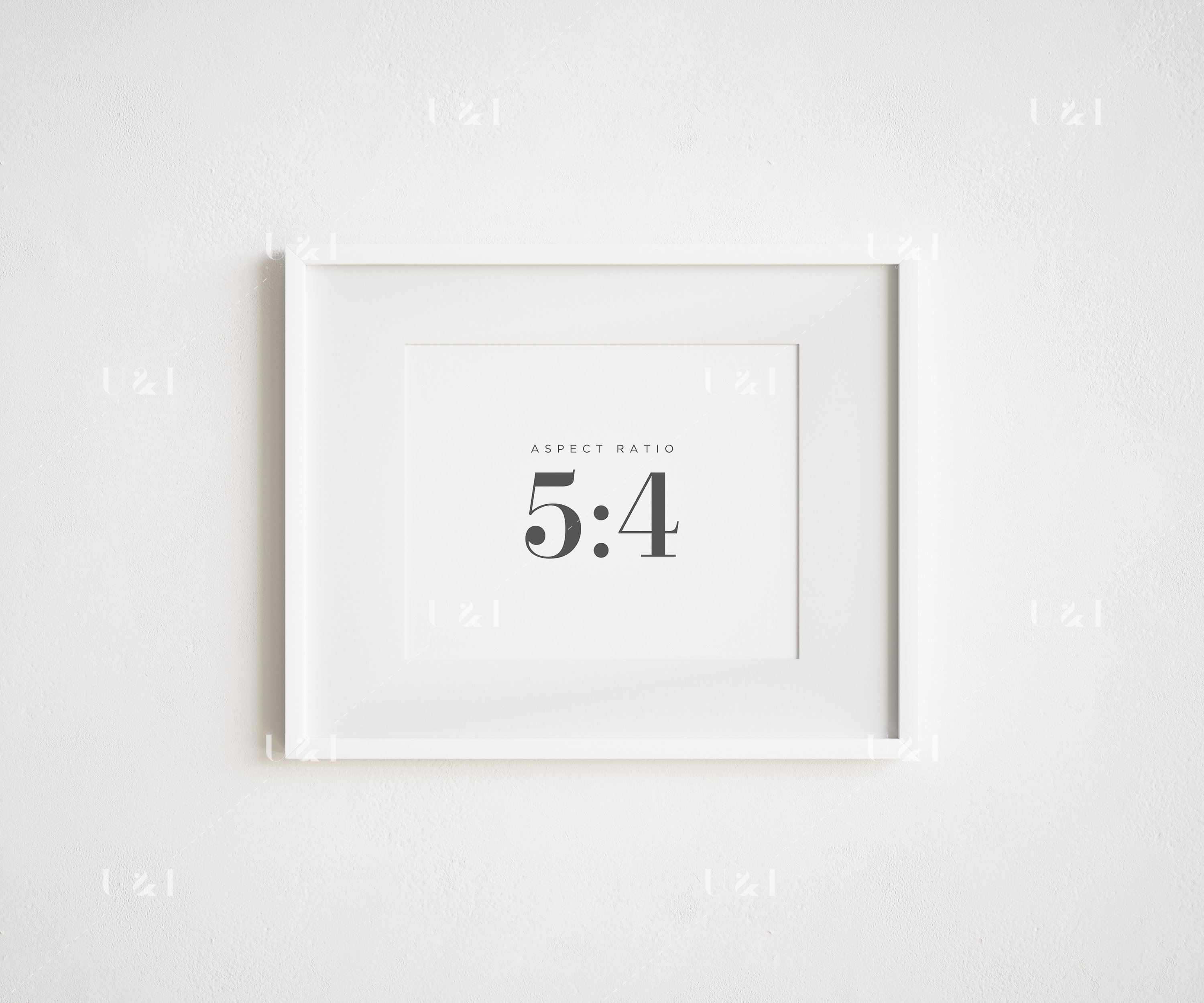 Mat White Frame Mockup, 4x5 Ratio Mockup, Frame Mock up Landscape ...