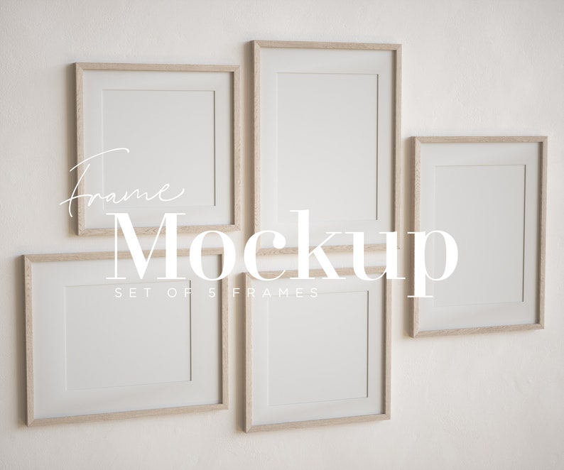 Boho Frame Mockup Bundle Digital Frame Set of 4 Frames - Etsy
