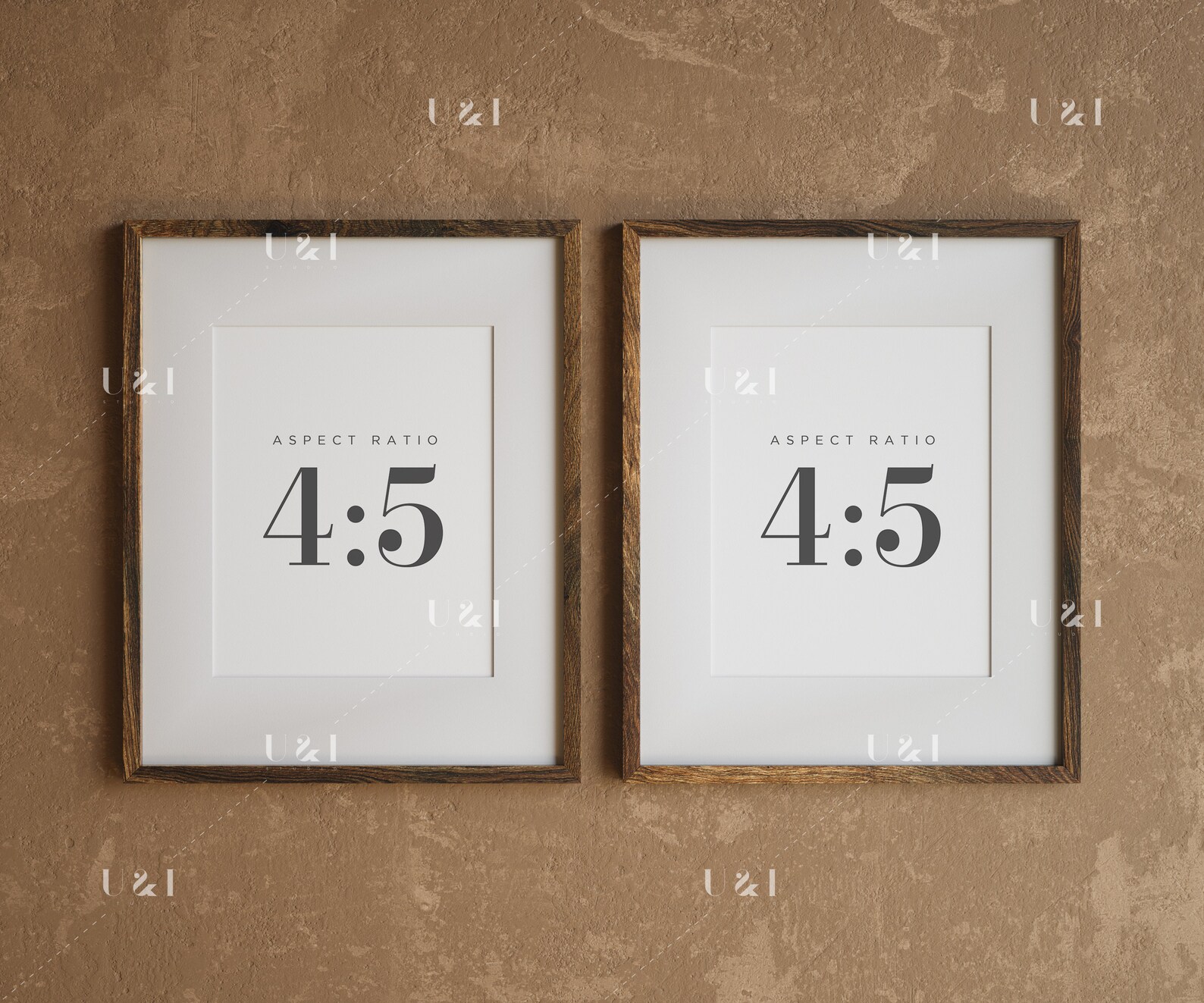 4x5 Ratio Mockup Frame 2 Frame Mock Up 2 Vertical Frames - Etsy