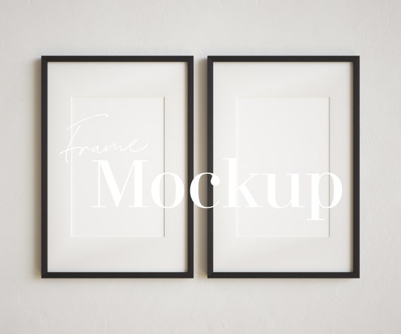 2x3 Ratio Mockup Gallery Wall Frame Mockup Two Mockup Frame - Etsy