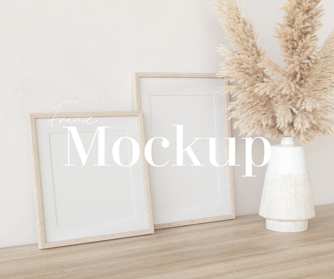 Frame Mockup, Boho Mockup, Photo Frame Mockup, Digital Mockup, Square ...