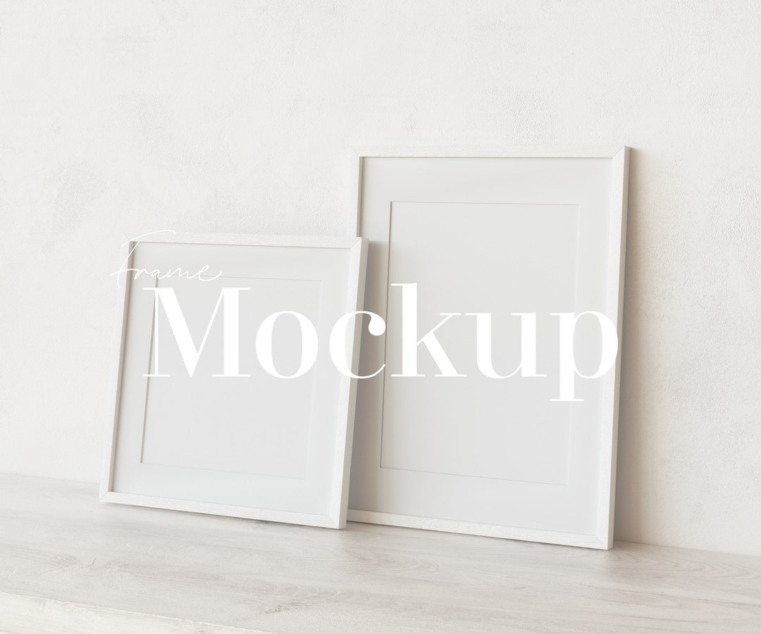Frame Mockup Two Frames Mockup Minimalist Mockup Poster Mockup Photo ...