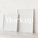 Frame Mockup Two Frames Mockup Minimalist Mockup Poster Mockup Photo ...