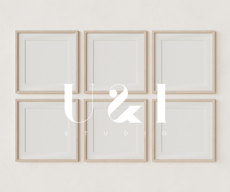 MOCKUP FRAMESet of 6 MockupWall Art DisplayPSDSmart Object | Etsy