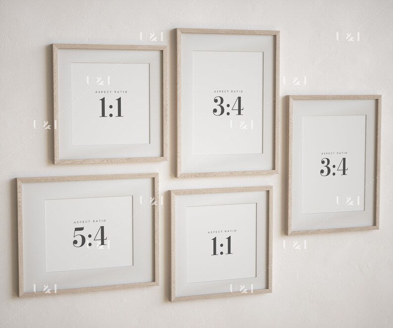 Boho Frame Mockup Bundle Digital Frame Set of 4 Frames - Etsy