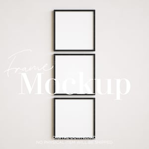Set of 3 Mockup, Mockup Frame, Black Frame, Frame Mockup, Digital Frame ...