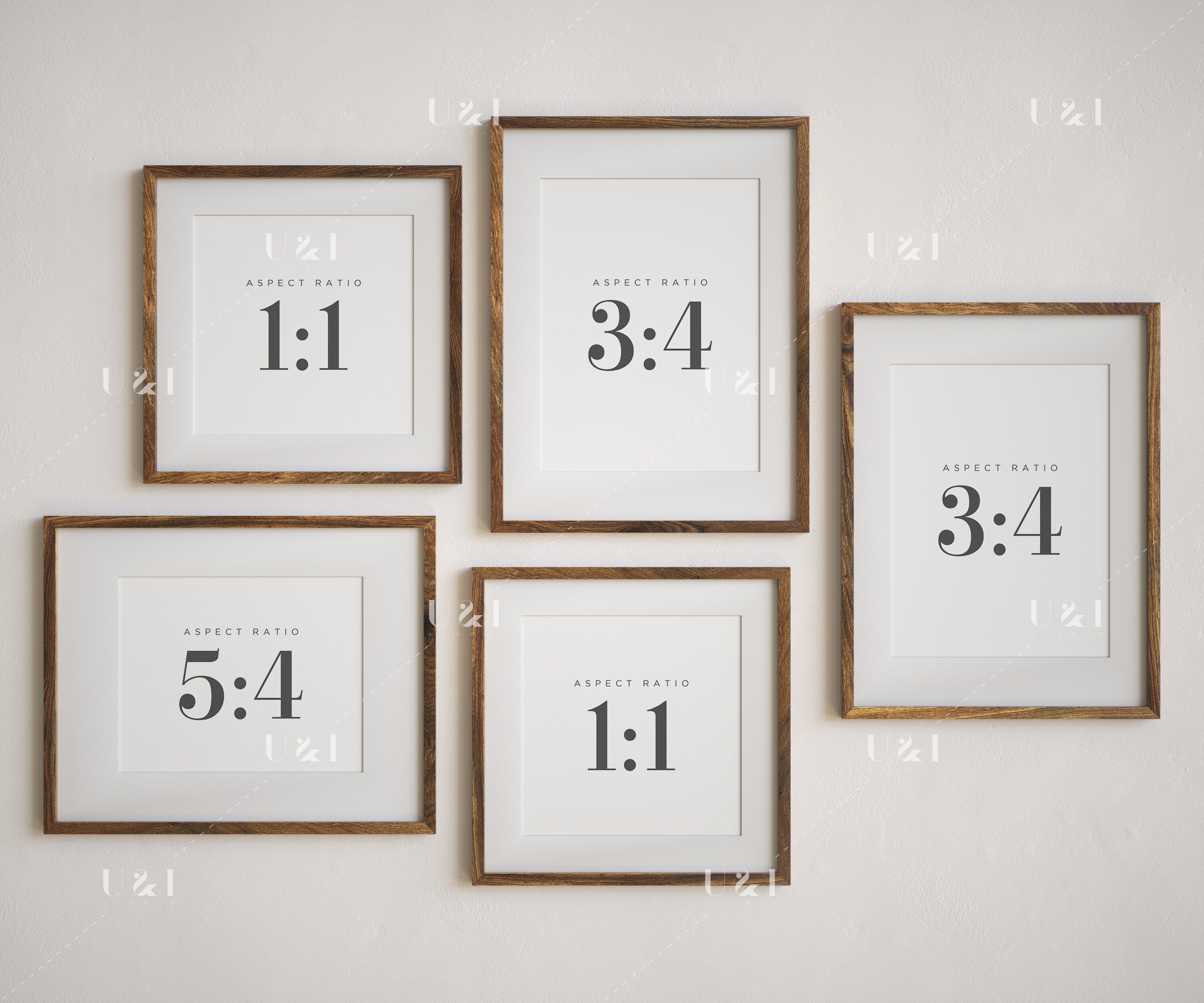 Boho Modern Frames Minimalist 5 Frames Mockup Interior Art - Etsy