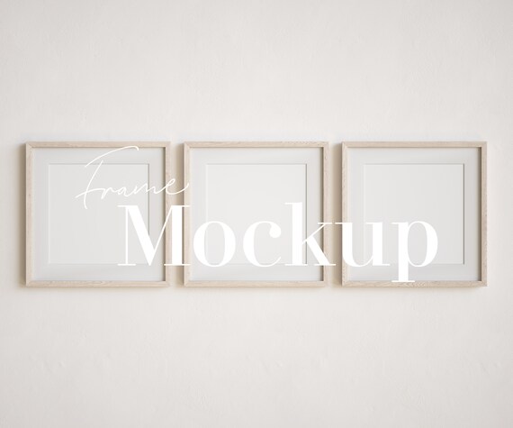 Square Frame Mockup Set of 3 Frame Mockups Photo Frame - Etsy